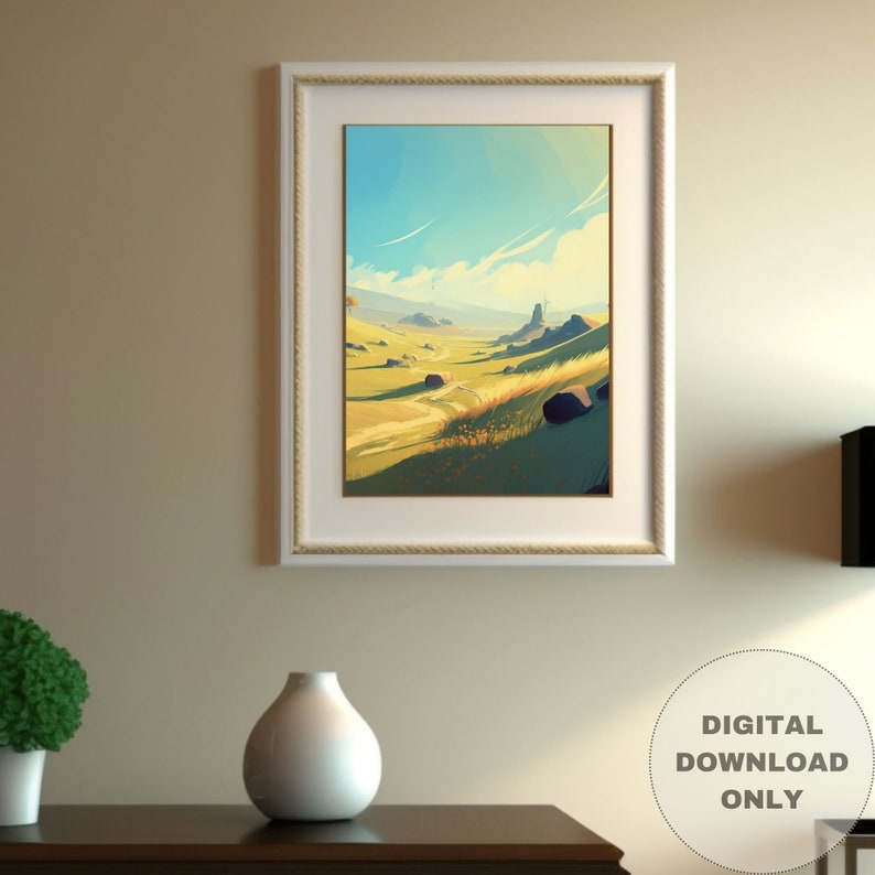 Trail Through the Gentle Hills and Open Plains, Fields-hills-trail ...