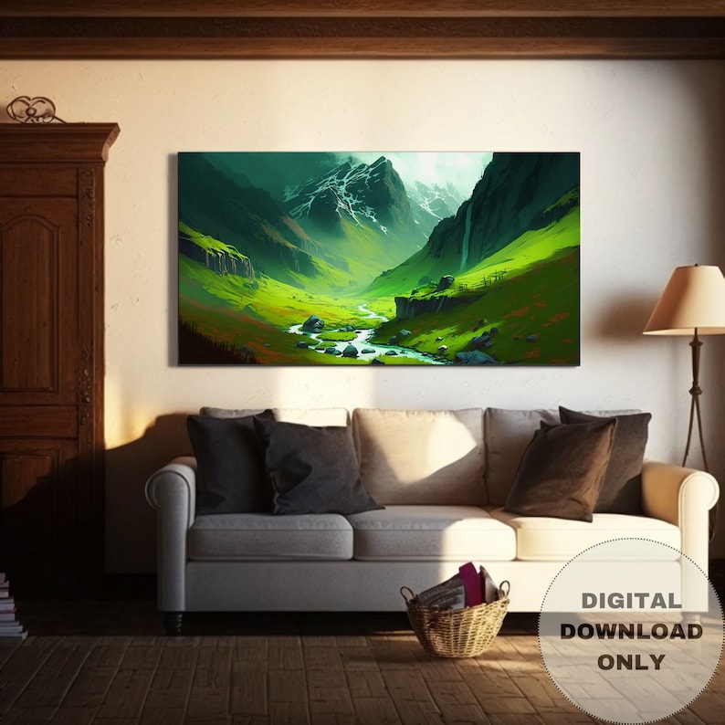 Valley of the Ancient Primordial Ancestors, Valley-mountains-river ...