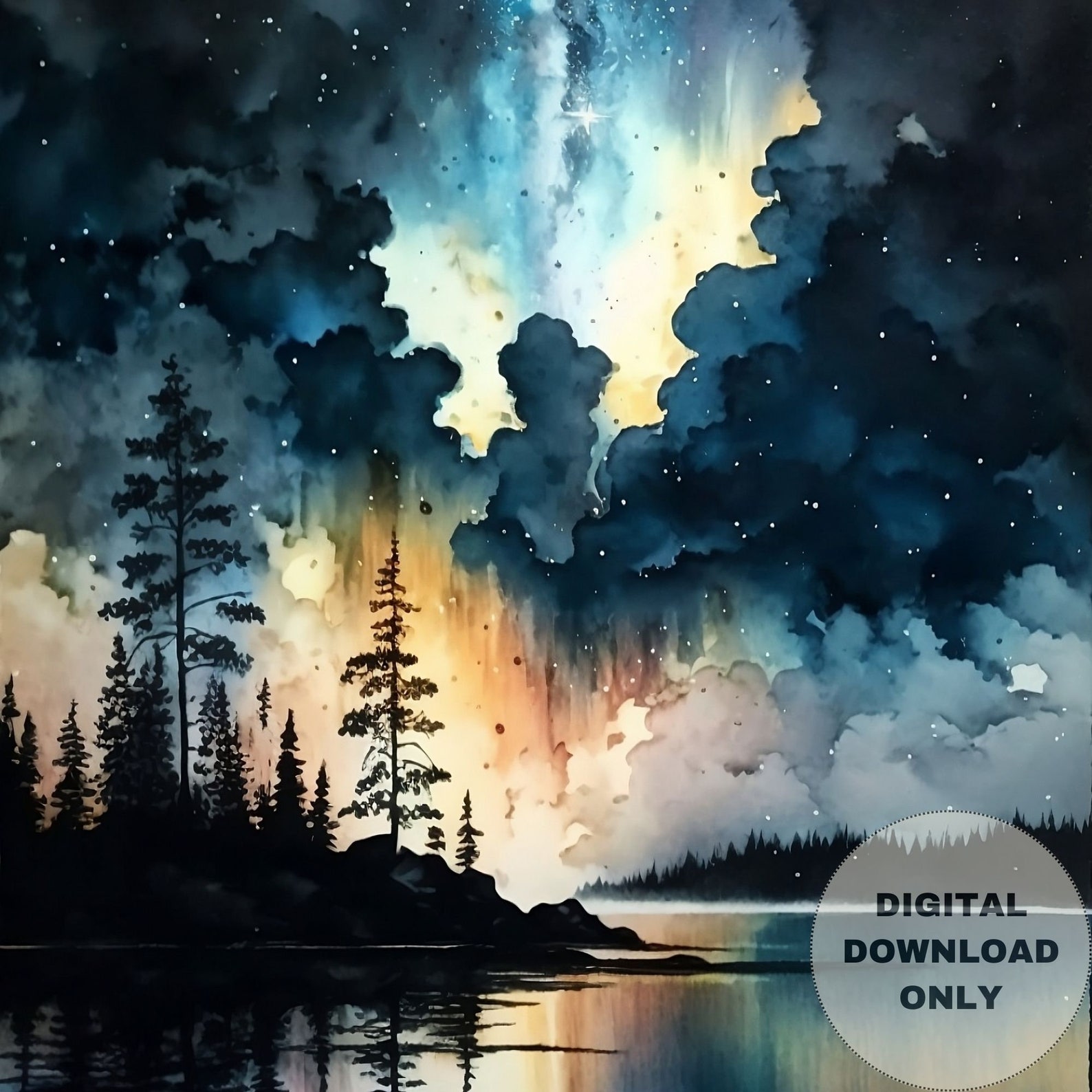 Stardust and Smoke Through the Still Night, Cosmic-stars-twilight ...