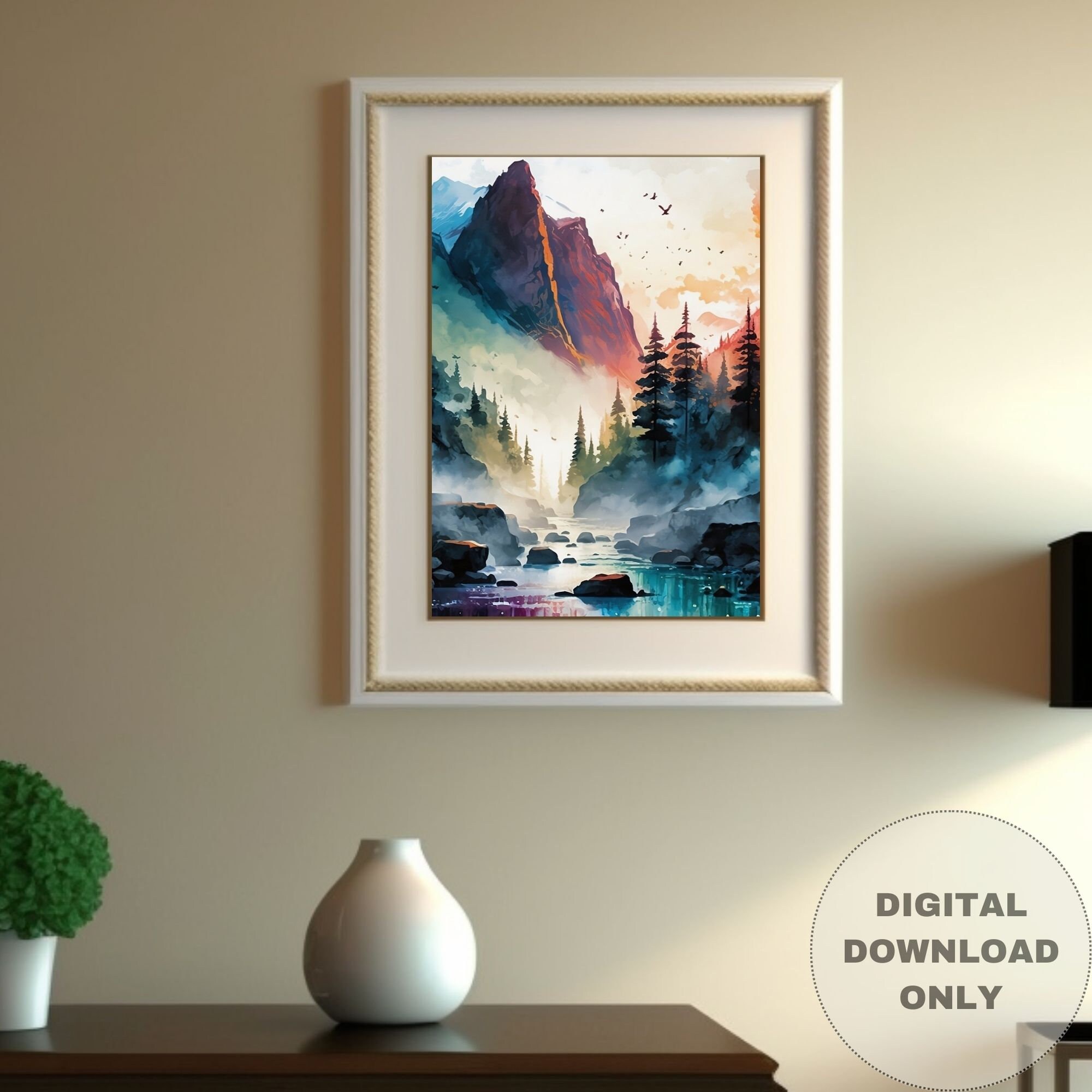 Emerald Summers Fade Into Vibrant Fall Colors, Mountains-pines-river ...