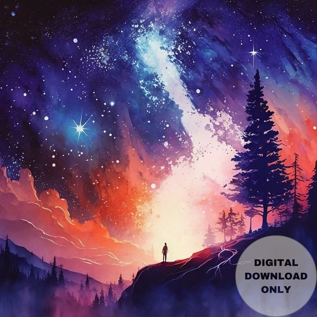 Pathway to the Ethereal Heavens, Cosmic-wanderer-ethereal, Printable ...