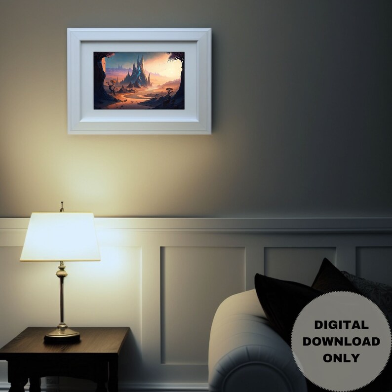 Central Desert Mana Spire, Desert-magic-ethereal, Printable Wall Art ...