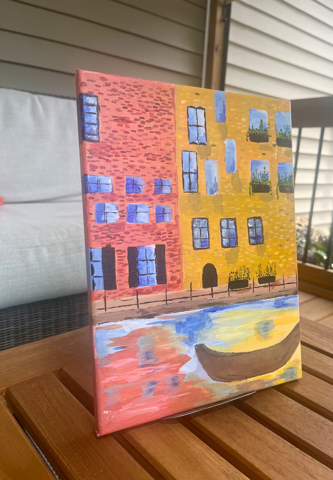 Riverside/ Acrylic Painting - Etsy