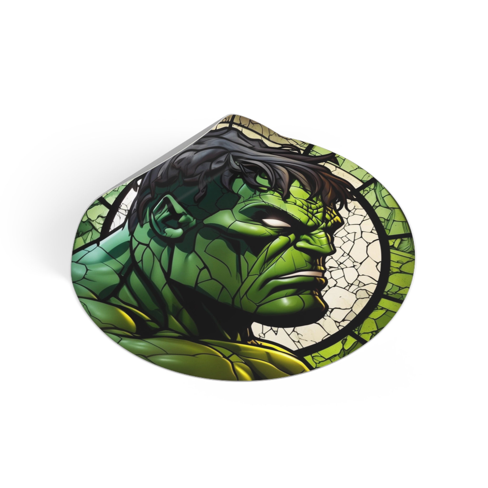 The Hulk Stained Glass Style Vinyl Sticker - Etsy
