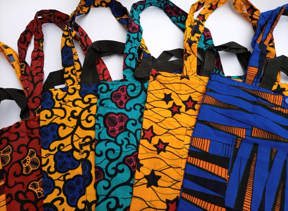 Eco-friendly Tote Bag African Print Tote Bag - Etsy