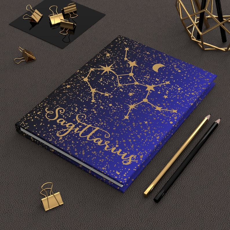 Sagittarius Constellation Zodiac Astrology Hardcover Journal Matte - Etsy