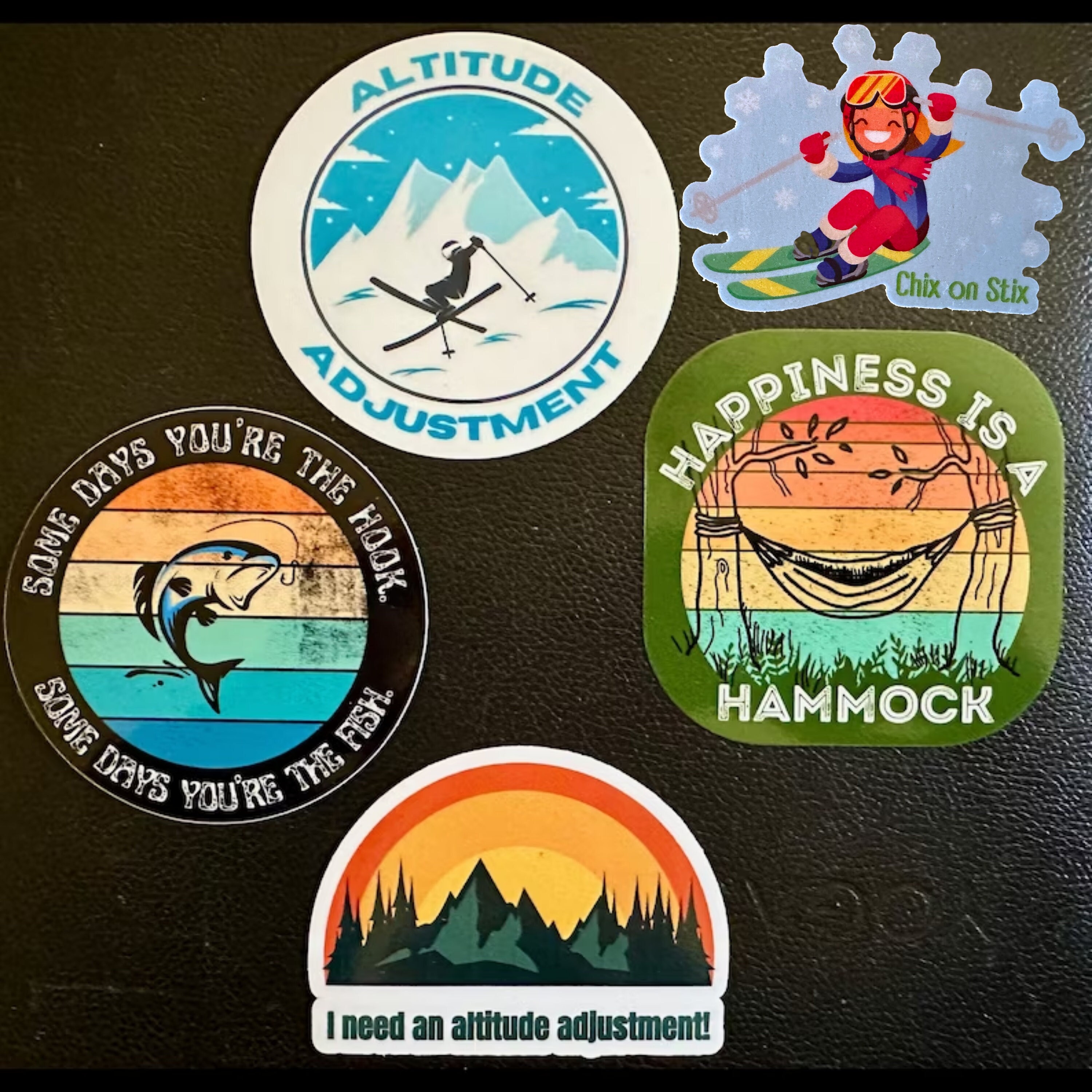 Outdoors Sports Sticker Pack Outdoorsy Stickers for Laptop Water ...