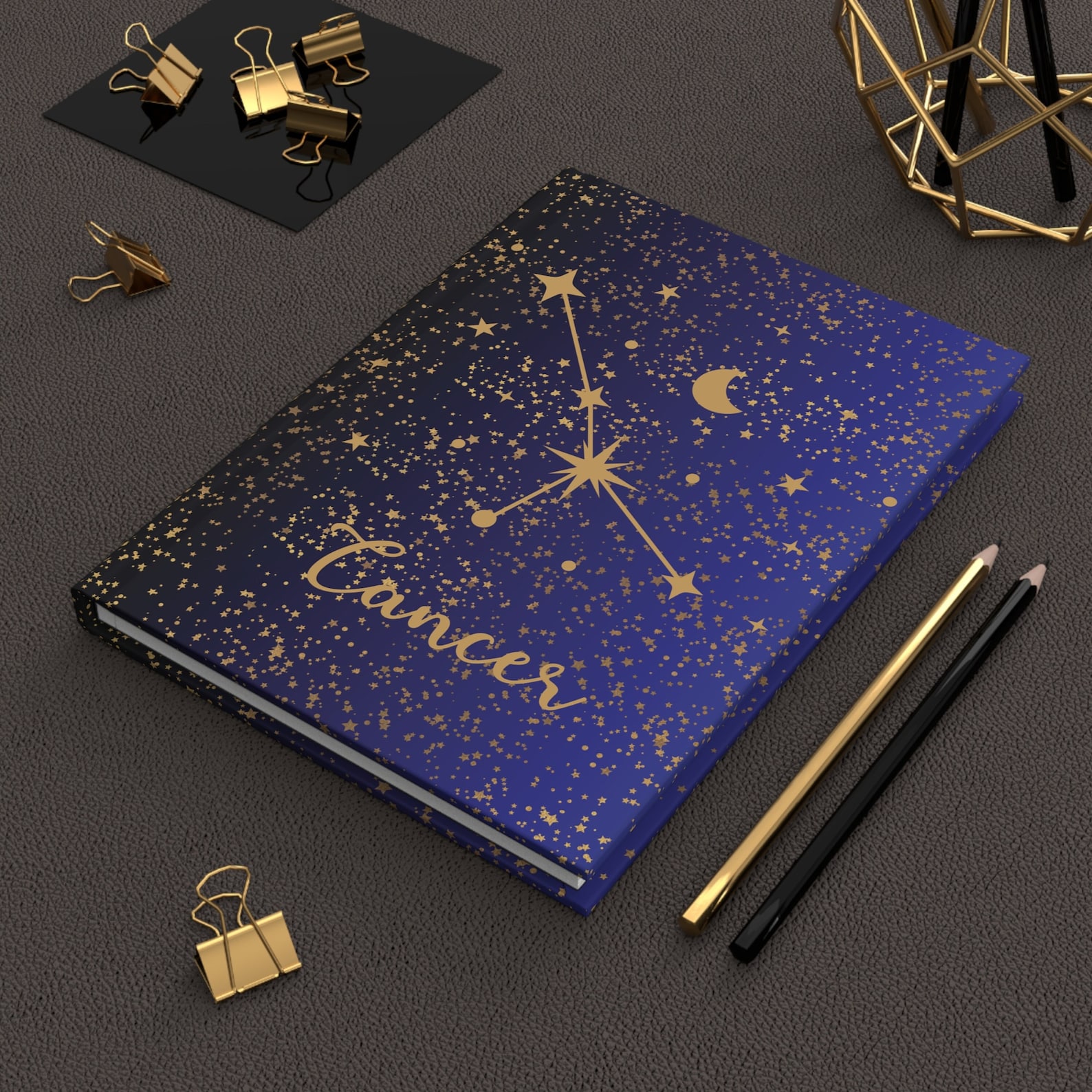 Cancer Constellation Zodiac Hardcover Lined Journal Matte - Etsy
