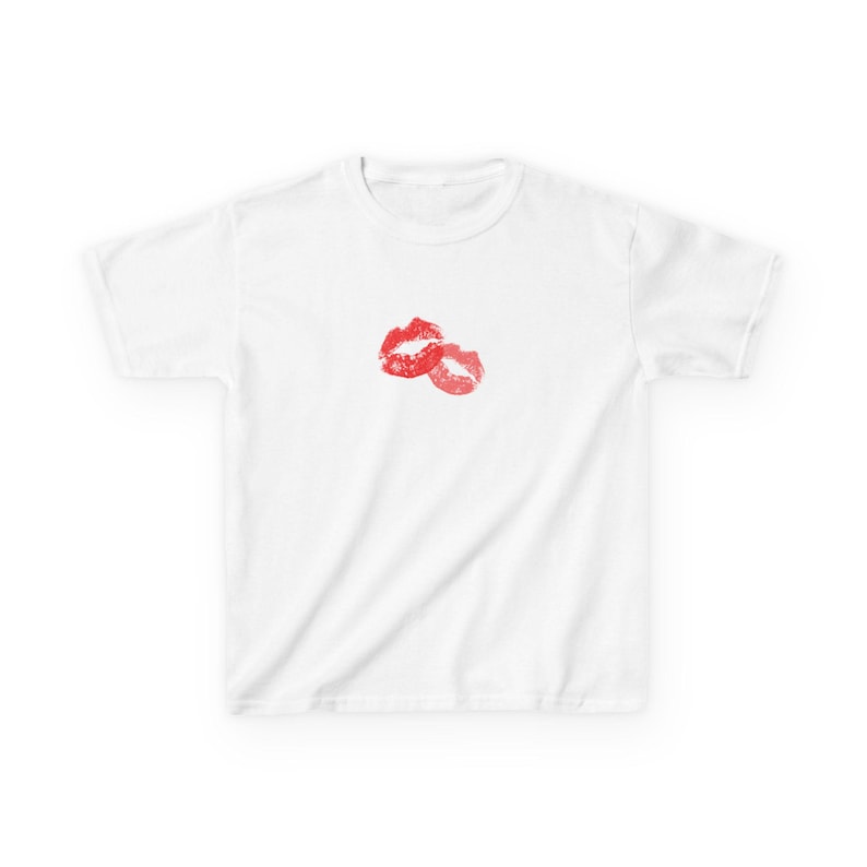 Kiss Mark Baby Tee: Y2K 90s Style - Etsy