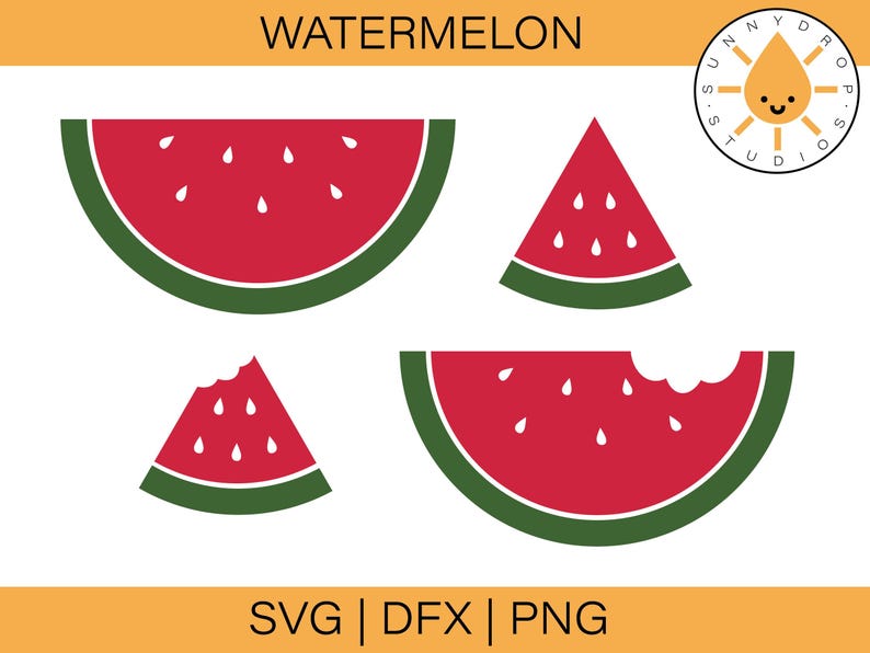 Watermelon Bundle SVG, Watermelon Slice Svg, Summer Fruit SVG, Water ...