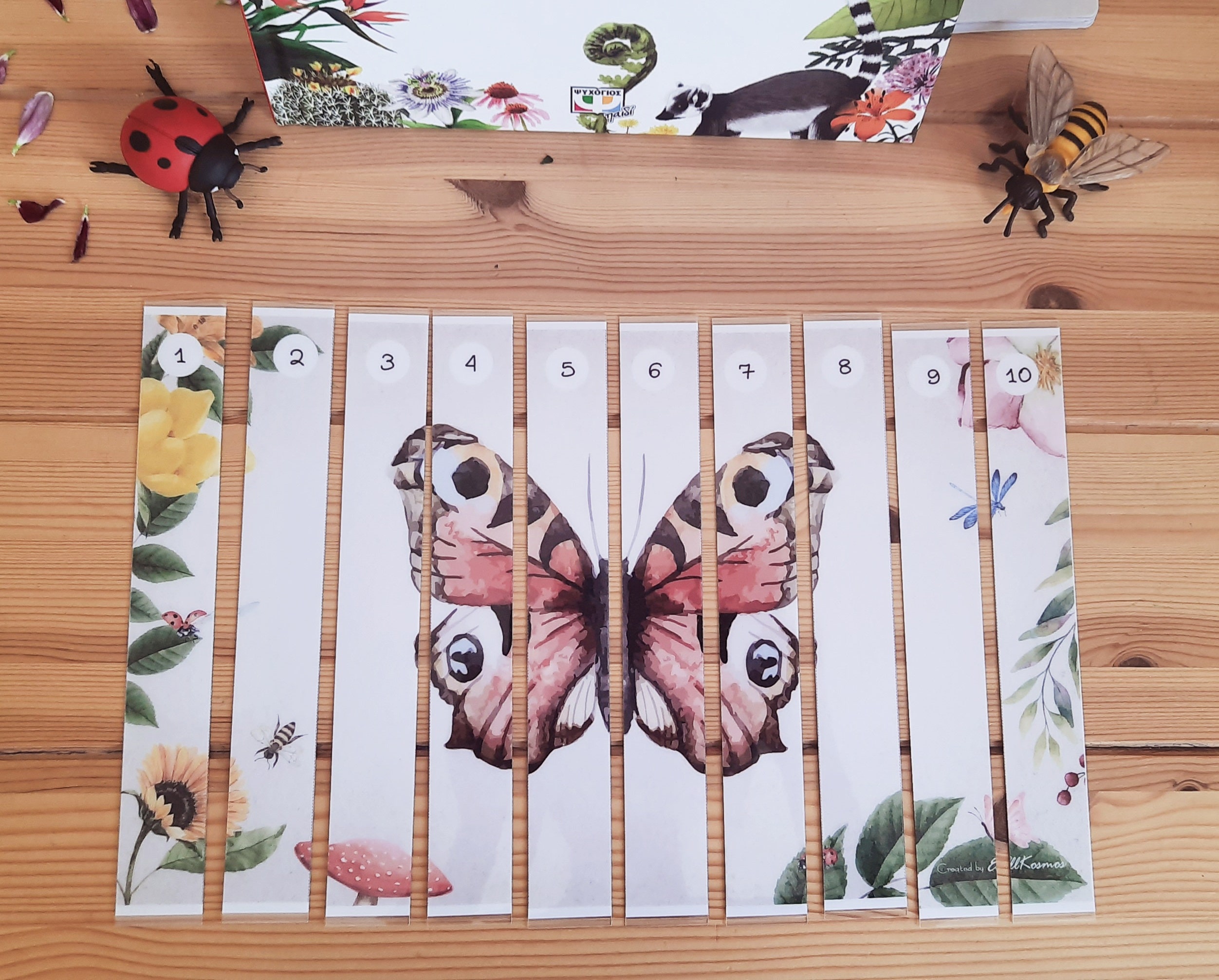 Insects Number Sequence Puzzle 1-20. Bugs Puzzle Printable. Preschool ...