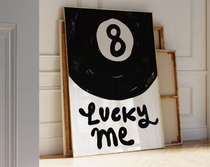 Pool Balls Art Print Poster, Vintage Food Print, Trendy Retro Print ...