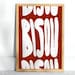 Bisou Poster, French Kiss Print, Typographic Print, Kiss Poster, French ...