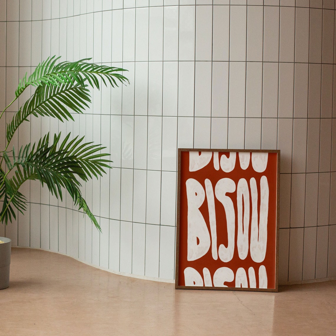 Bisou Poster French Kiss Print Typographic Print Kiss - Etsy