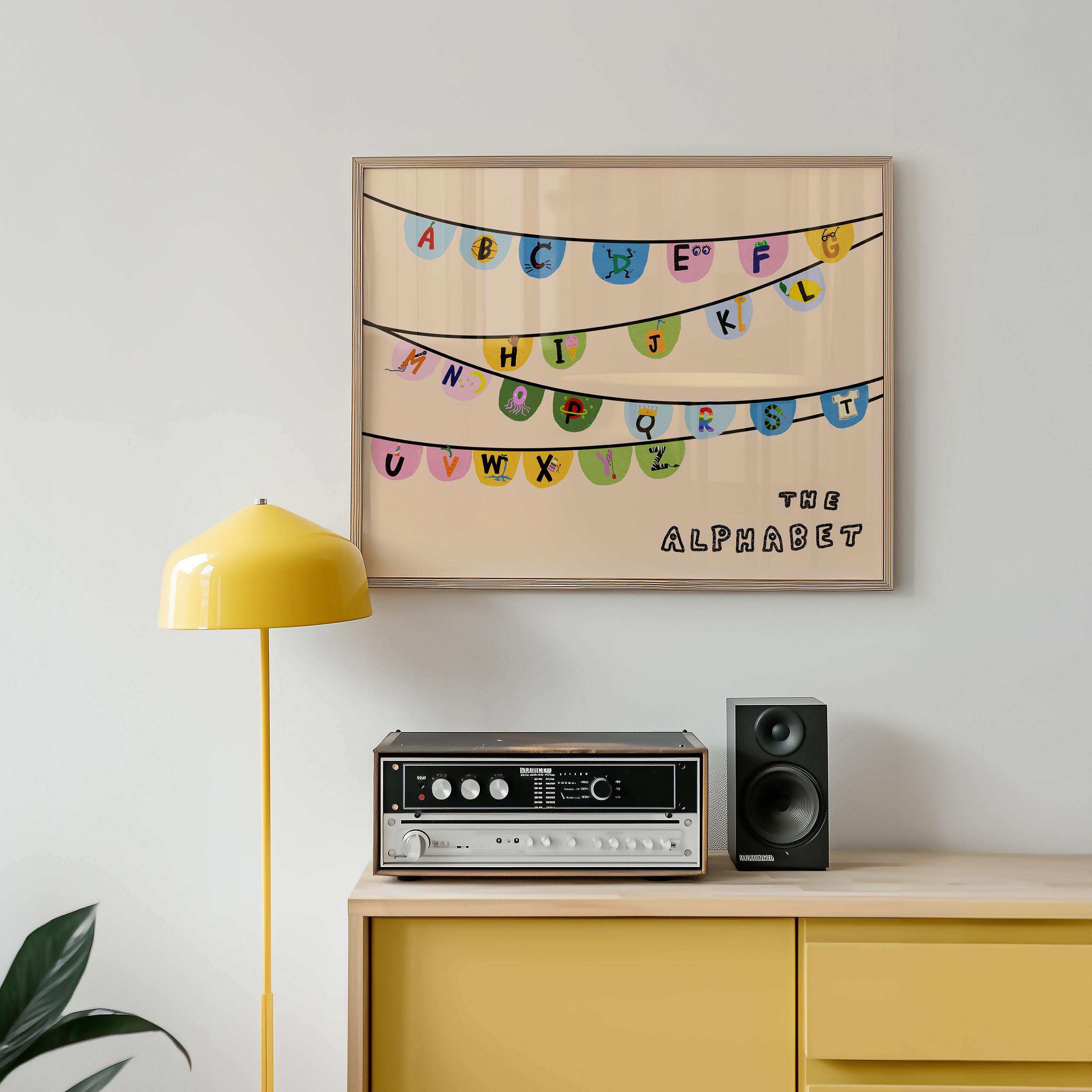 Alphabet Poster - Early Learning, Montessori Print, Dreamy Wall Art ...