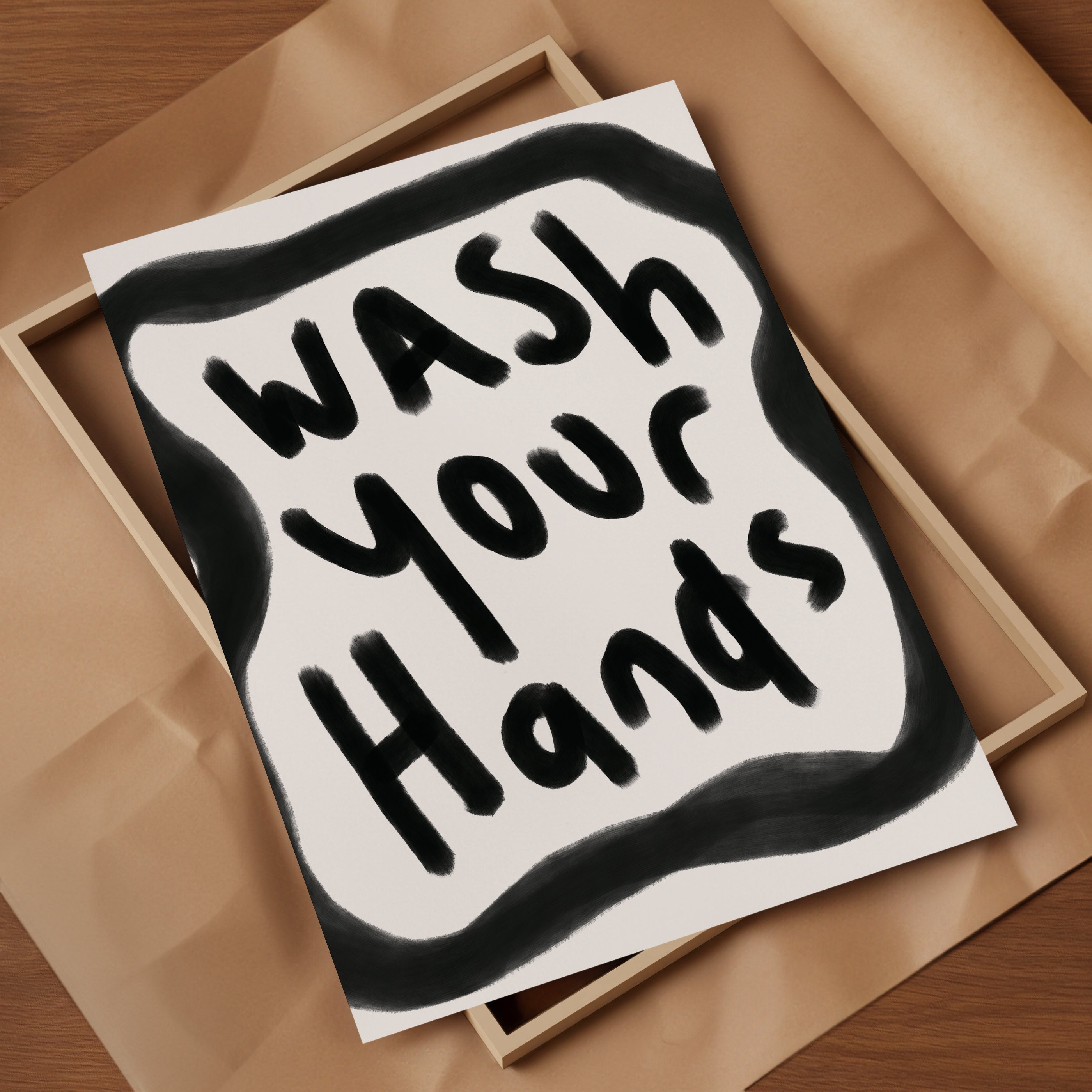 Wash Your Hands Sign, Bathroom Poster, Cute Bathroom Decor, Hand ...
