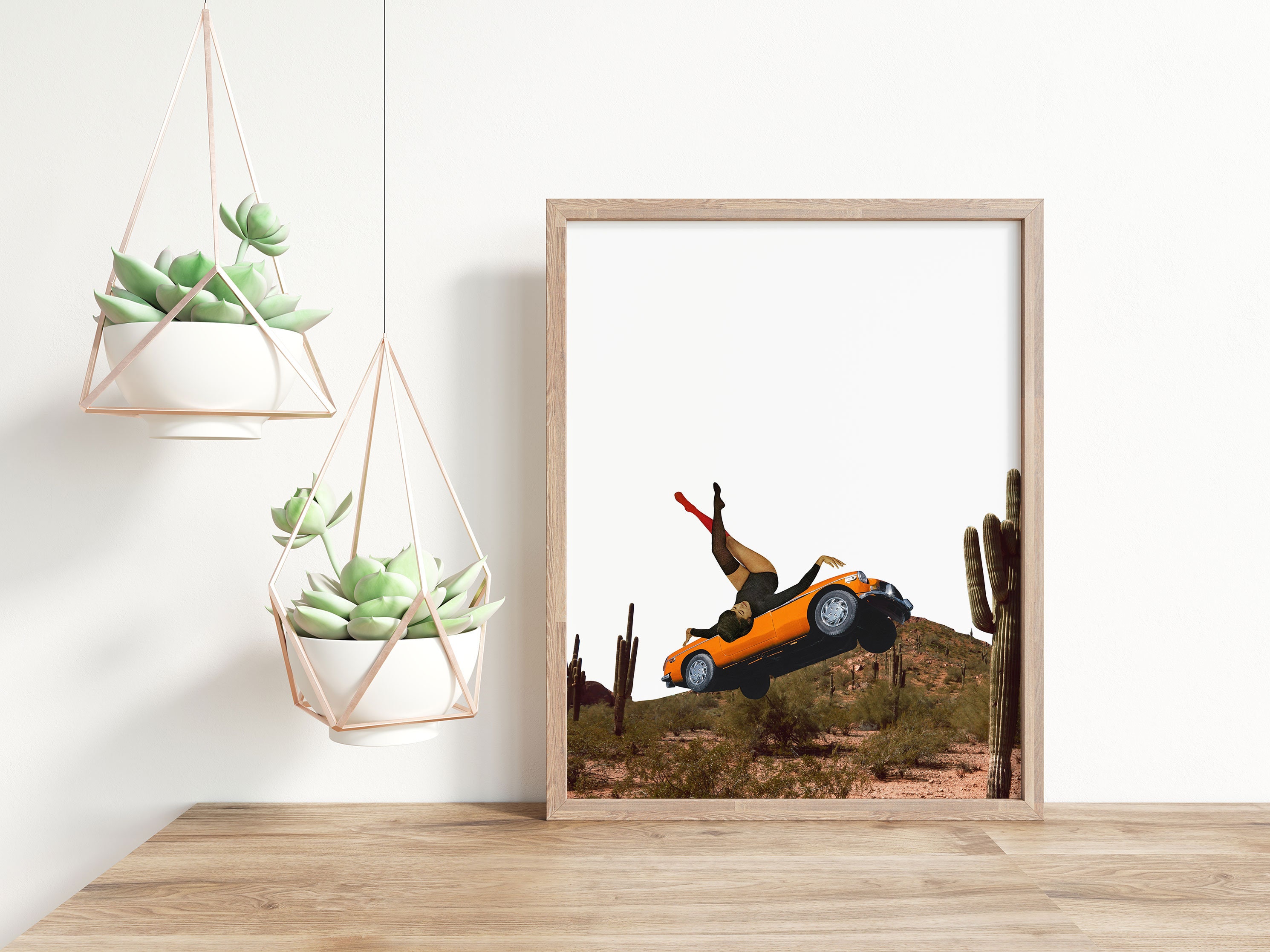 Desert Vibes, Desert Aesthetic Printable Art, Surreal Retro Landscape ...