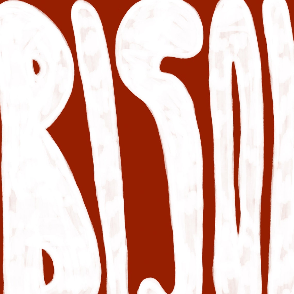 Bisou Poster French Kiss Print Typographic Print Kiss - Etsy