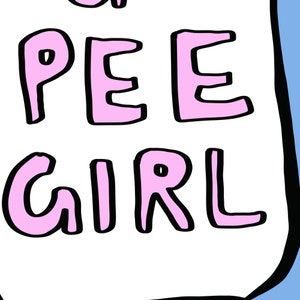Go Pee Girl, Bathroom Poster, Funny Bathroom Print, Cute Bathroom Decor ...