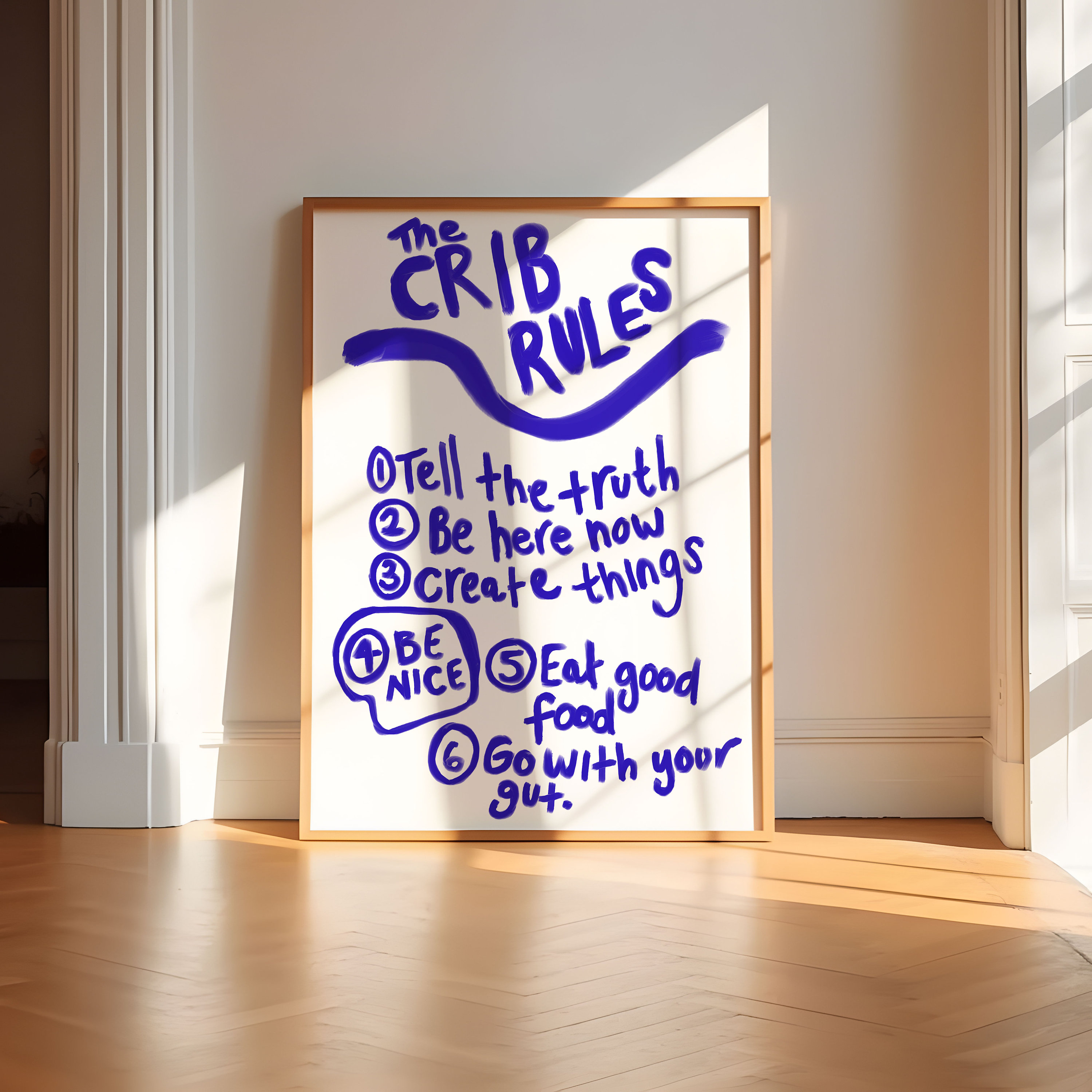 The Rules Art Print, House Rules Art, Home Gift, Crib Rules, Home Decor ...