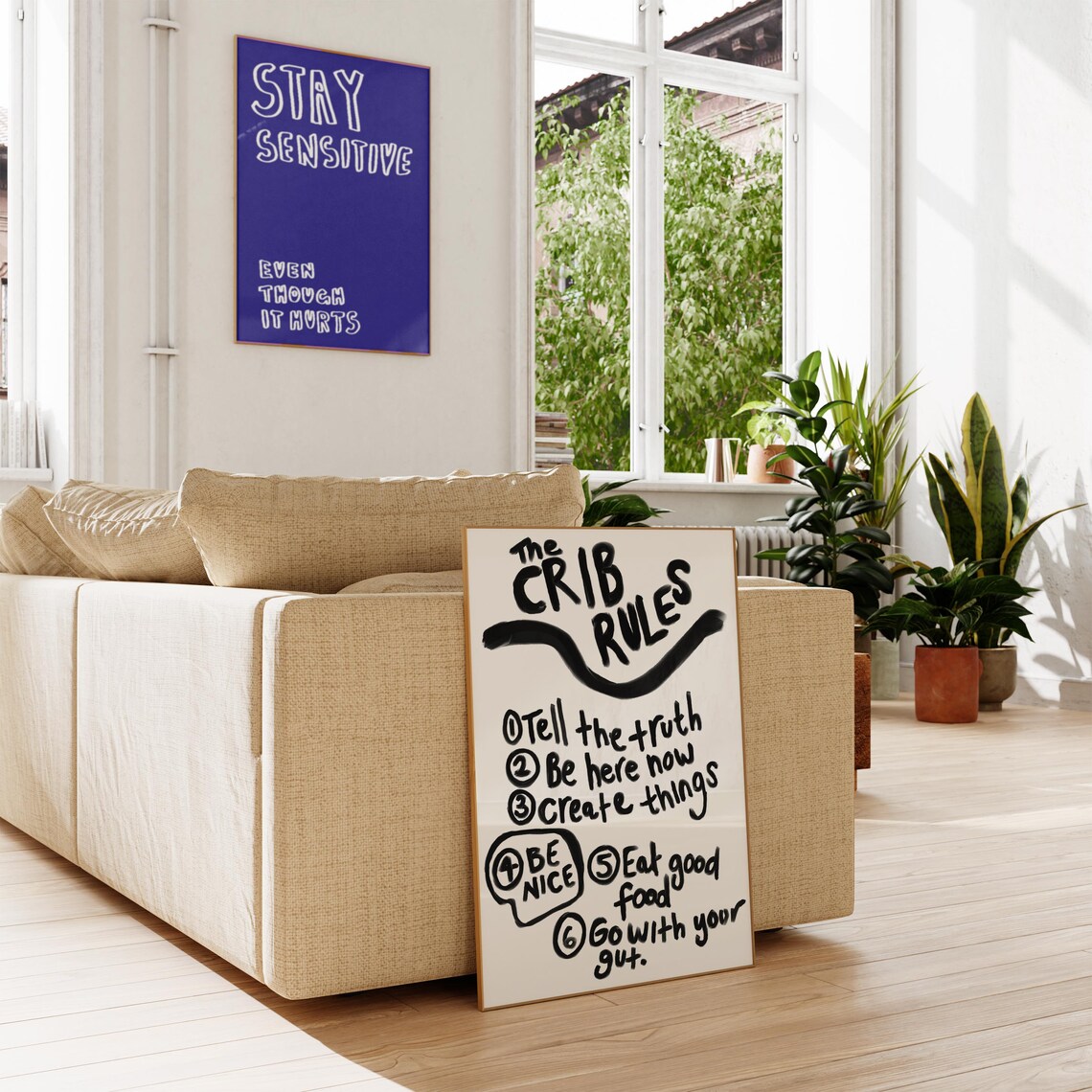 The Rules Art Print House Rules Art Home Gift Black and - Etsy