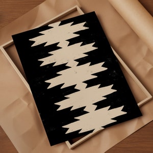 Aztec Pattern Wall Art, Southwest Artwork, Boho Western Wall Prints ...