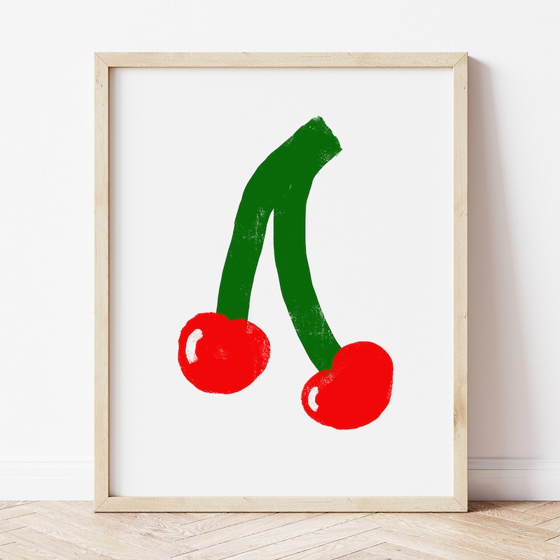 Cherry Print - Etsy
