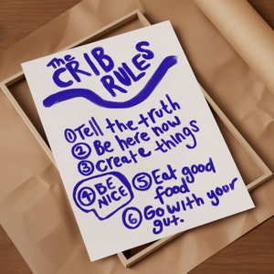 The Rules Art Print, House Rules Art, Home Gift, Crib Rules, Home Decor ...