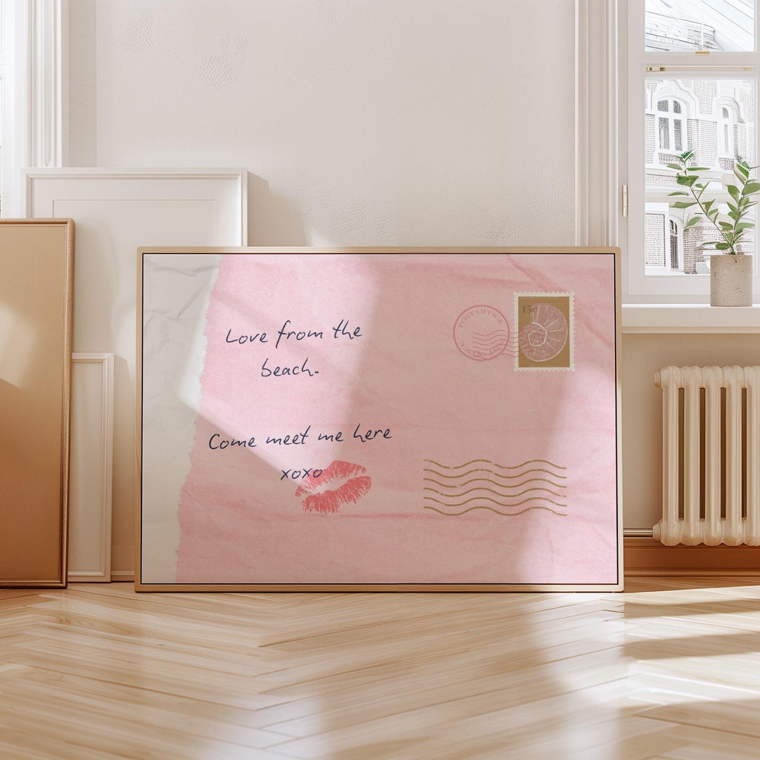 Meet Me at the Beach Post Card Print, Coastal Granddaughter, Summer ...