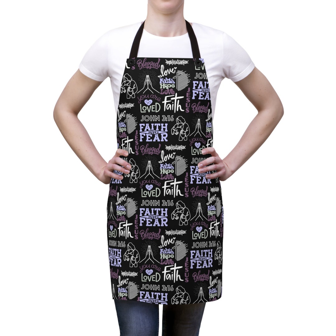 Christian Apron Gift for Christian Mom Gift Cook Apron Chef Gift ...
