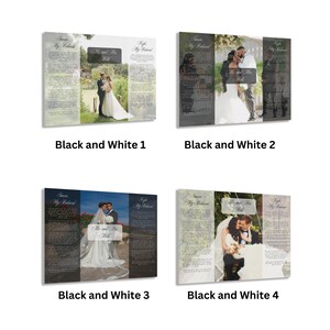 Wedding Vow Display Wedding Acrylic Prints Three Panel Print of Wedding ...