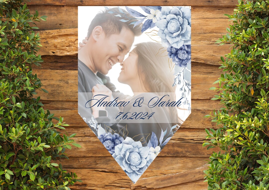 Custom Pennant Wedding Banner Wedding Decoration Wedding Sign Banner ...