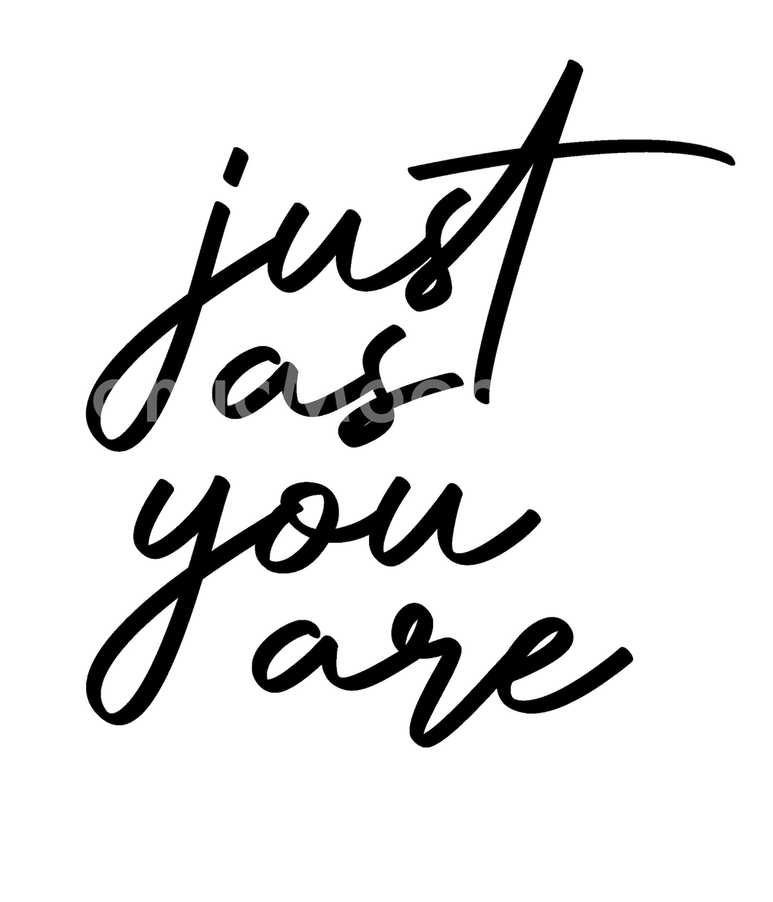 Just as You Are | Wall Art Print | SVG PNG JPEG | - Etsy