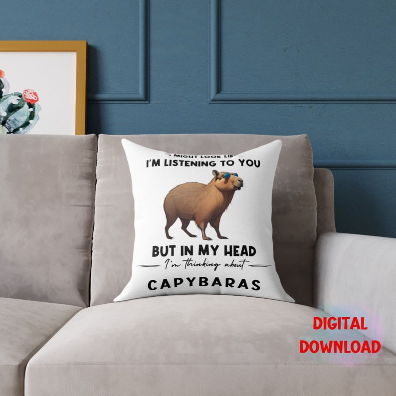 Capybara SVG, Funny Capybara Digital Download, in My Head I'm Thinking ...