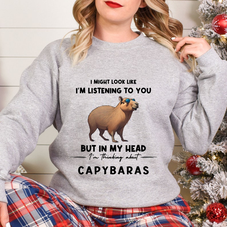 Capybara SVG, Funny Capybara Digital Download, in My Head I'm Thinking ...