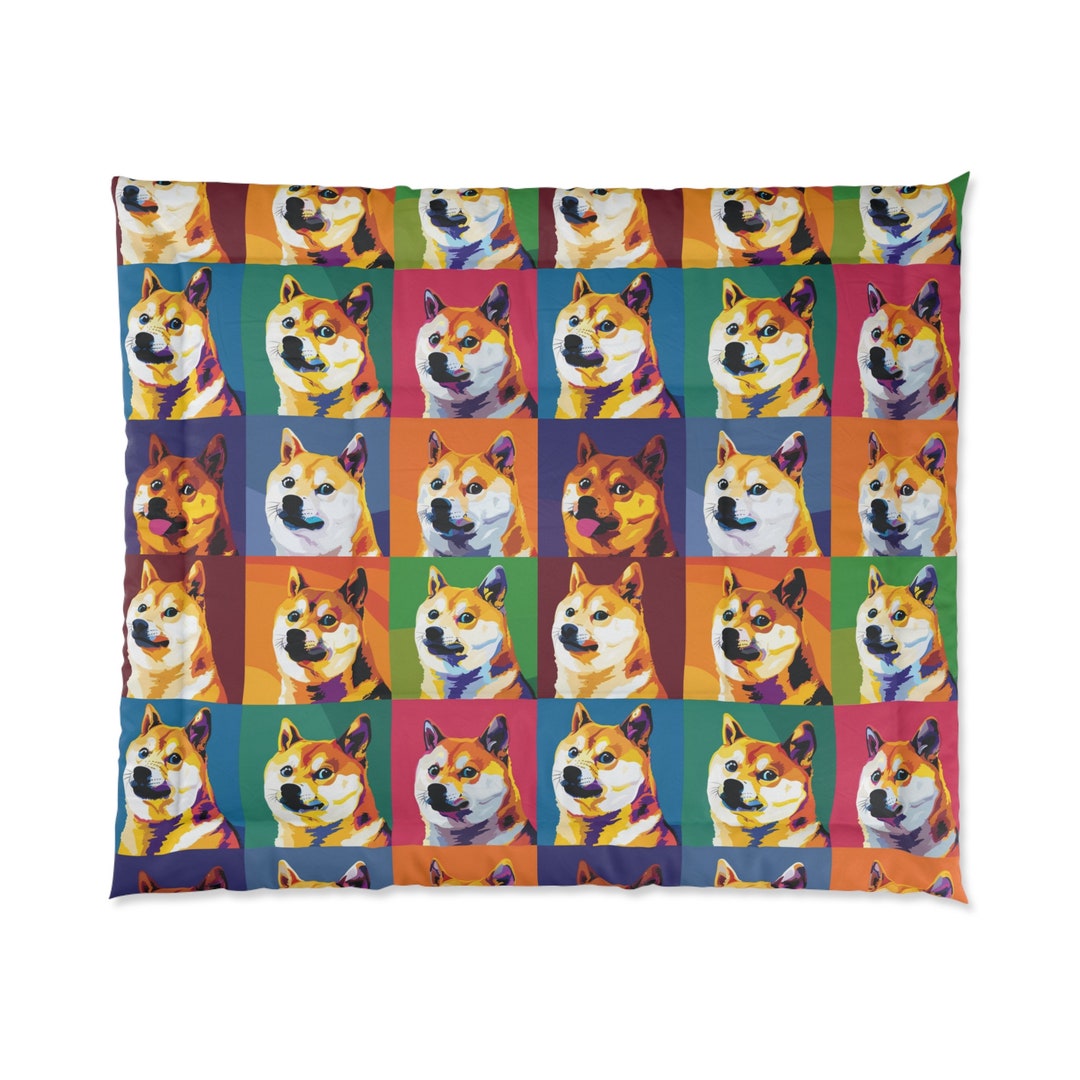 Doge Pop Art Comforter - Etsy