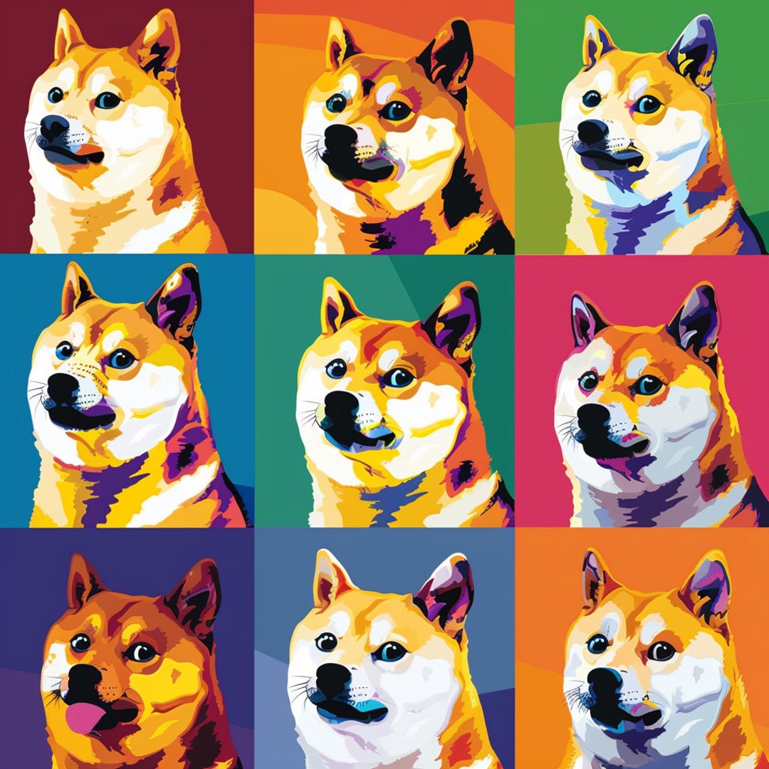 Doge Meme Pop Art Digital Print - Etsy