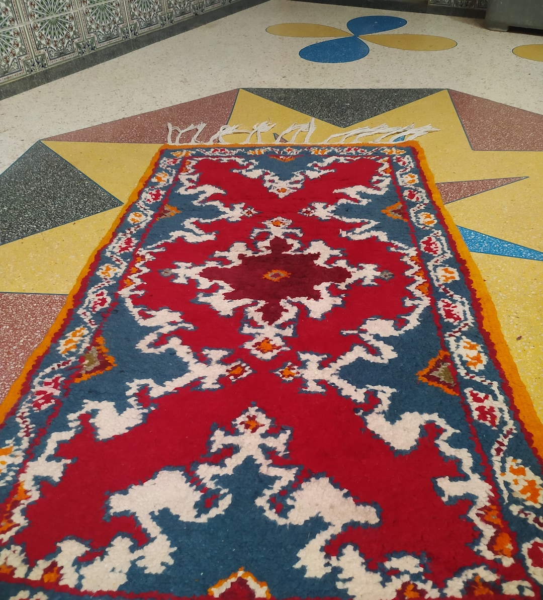 TRADITIONAL RUG Moroccan Vintage Farmhouse Rug Bohemian Modern - Etsy