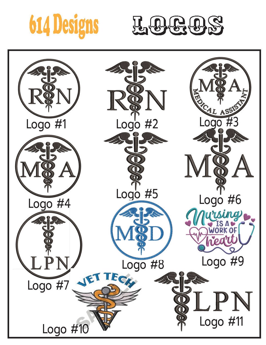 ADD A CUSTOM LOGO Here to Any Plom 614 Designs Scrub Top or Lab Coat ...