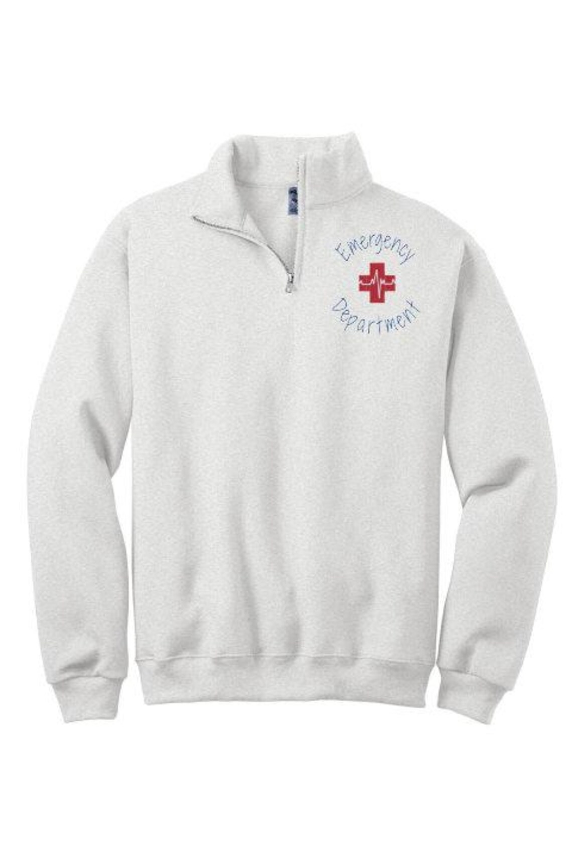 Personalized Nurse 1/4 Zip Pullover: Embroidered RN, CFRN, Emergency ...