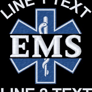 Custom Embroidered EMS Job Shirt: Fire Department Work Shirt - Etsy