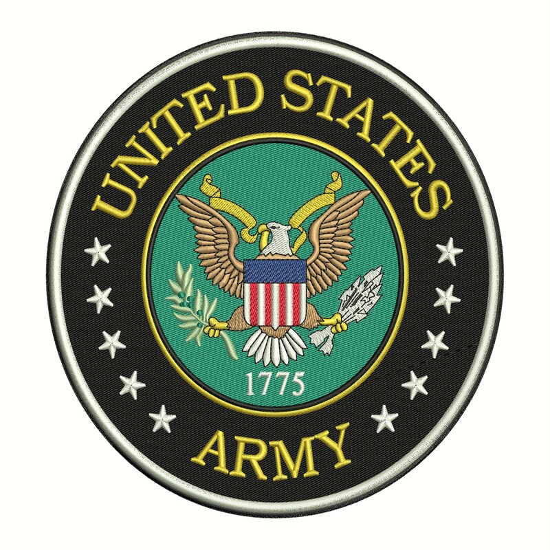 Army Logo Embroidery - Etsy