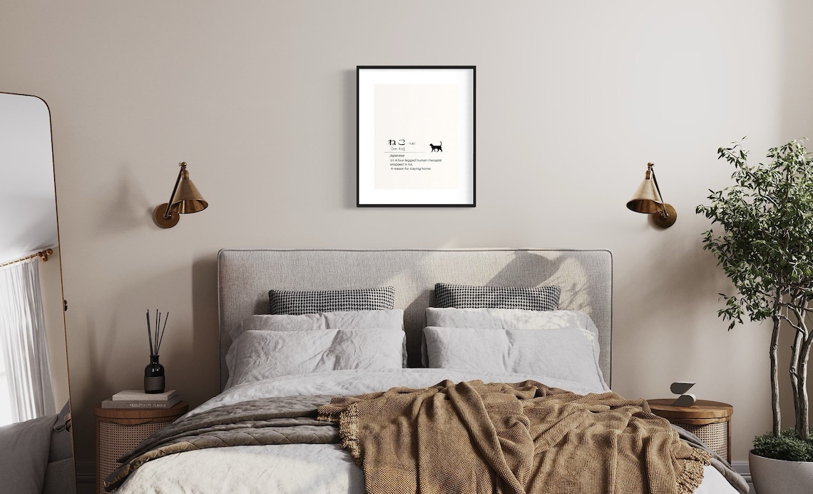 Cat Definition Wall Art Minimalist Wall Art Printable Wall - Etsy