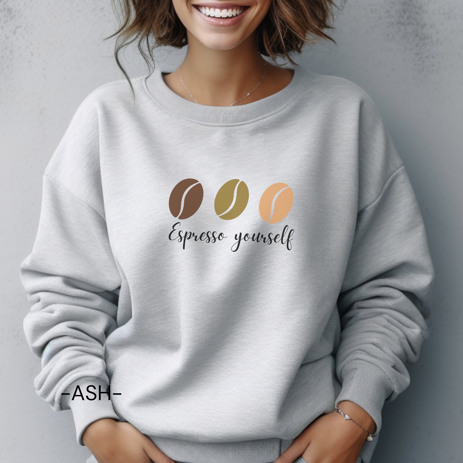 Embossed Espresso Yourself Sweatshirt, Embossed Sweatshirt, Embossed ...