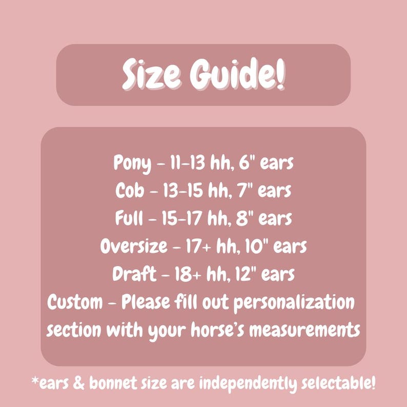 Custom Crochet Fly Bonnet for Horses, Ponies, Mules, Donkeys, Draft ...