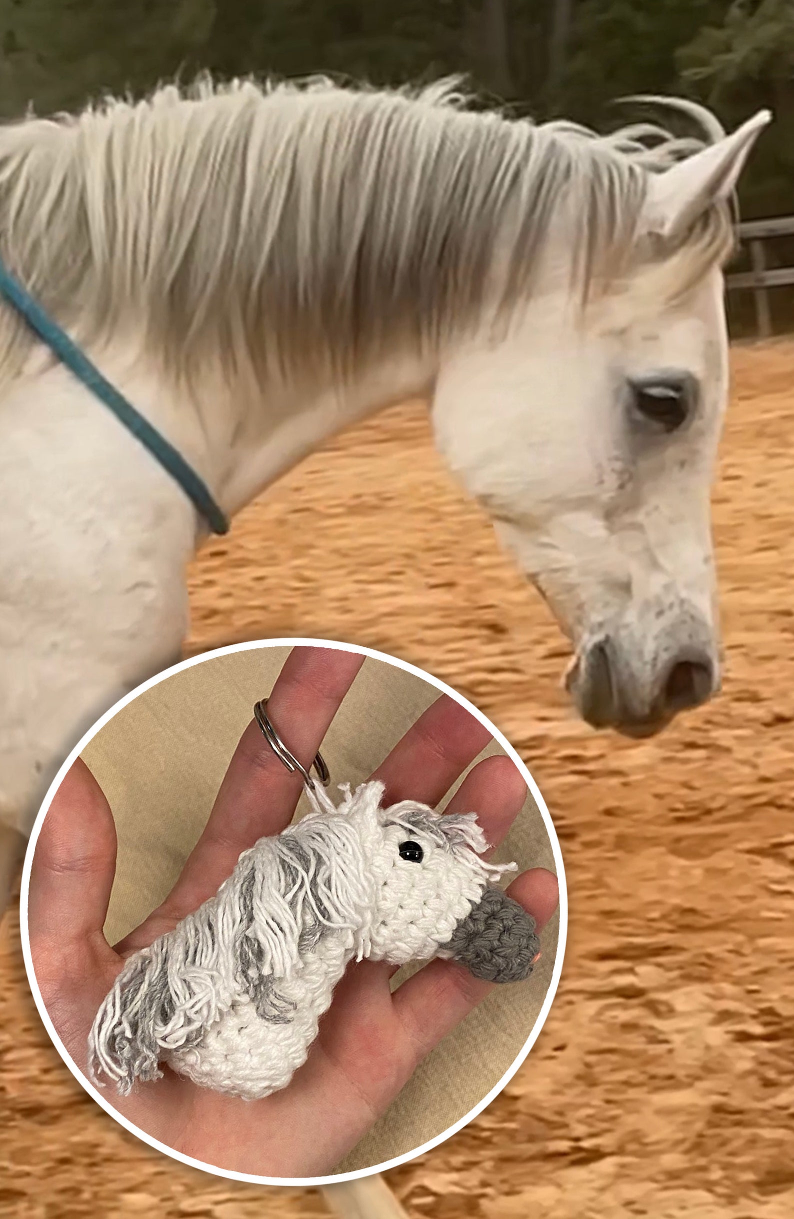 Custom Handmade Crochet Horse Keychain - Etsy