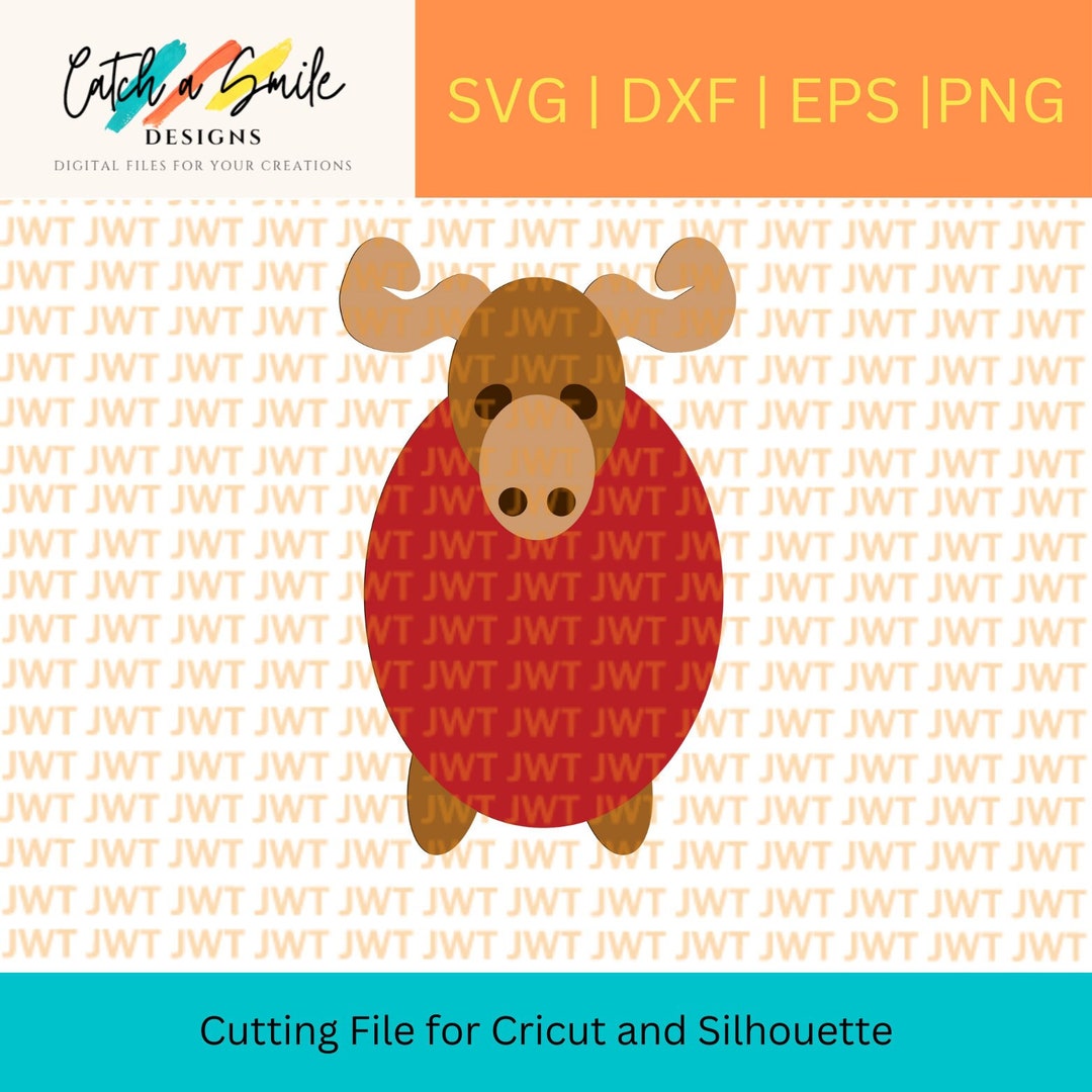 Holiday Moose SVG for Personalized Christmas Crafts - Cute Christmas ...