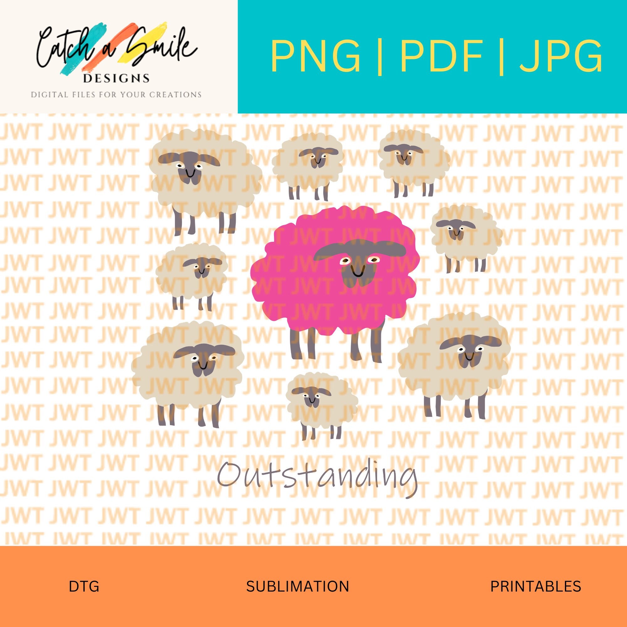 Funny Sheep PNG Print File – Farm Animal Design – Sheep Clip Art – Farm ...