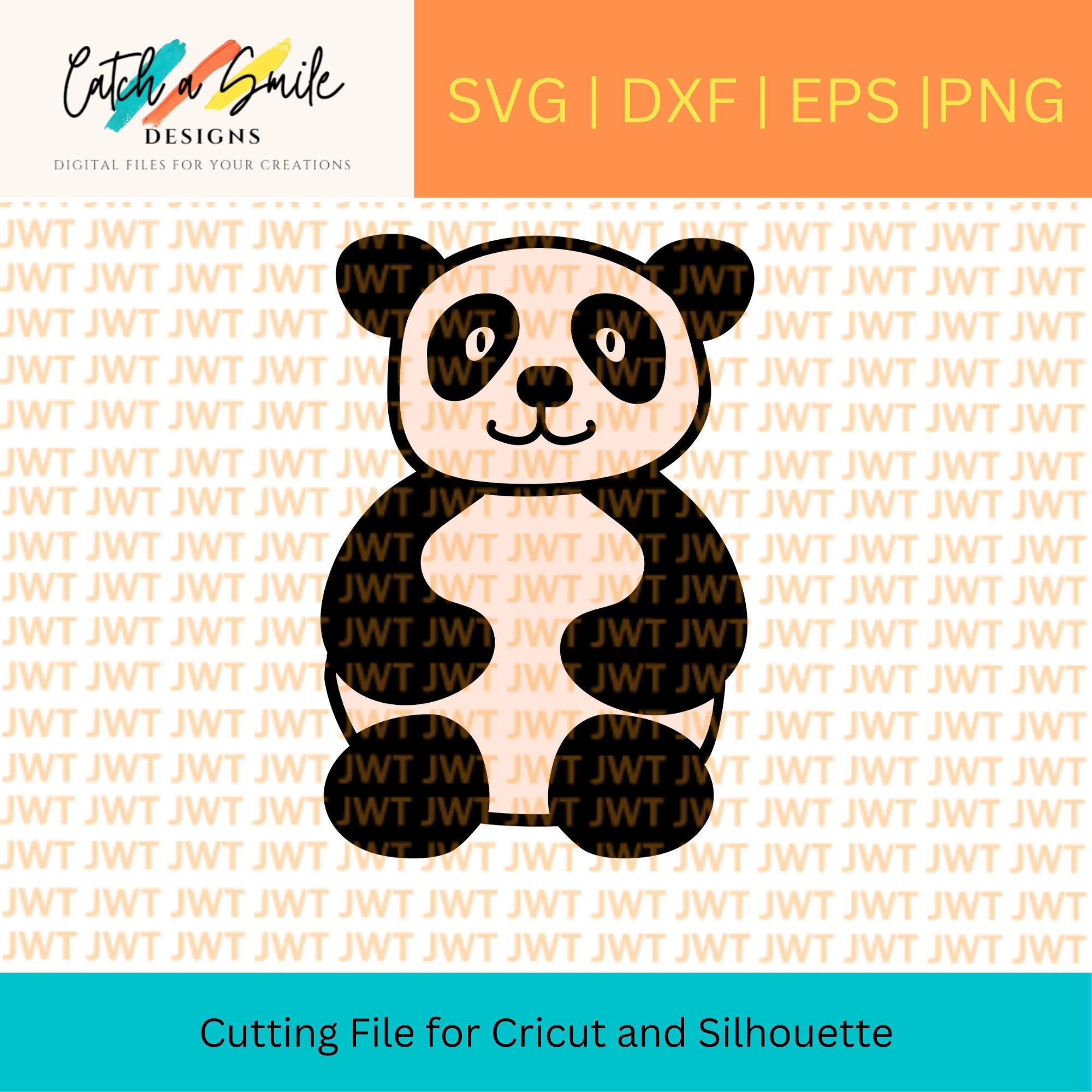 Cute Panda SVG Cut File for Cricut and Silhouette - Kawaii Panda SVG ...
