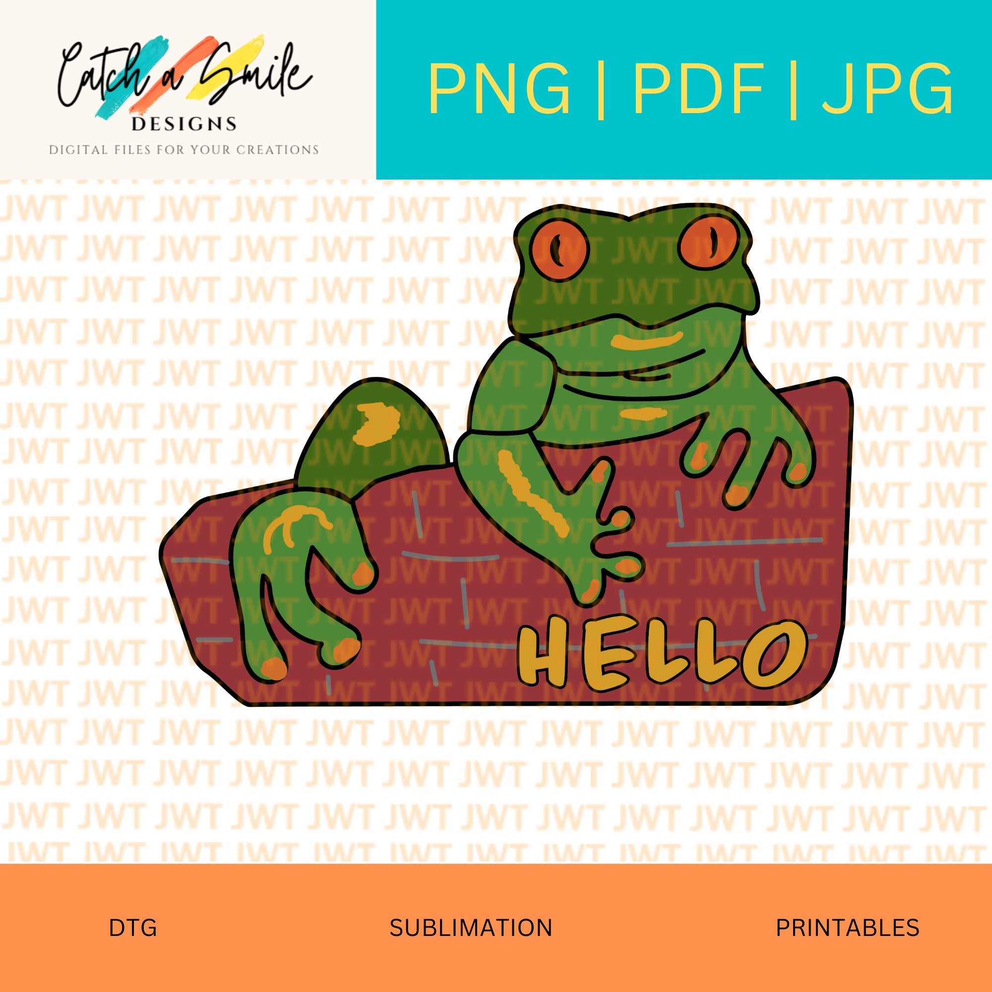 Tree Frog PNG – Tree Frog Digital Clipart – Cartoon Frog Printable ...